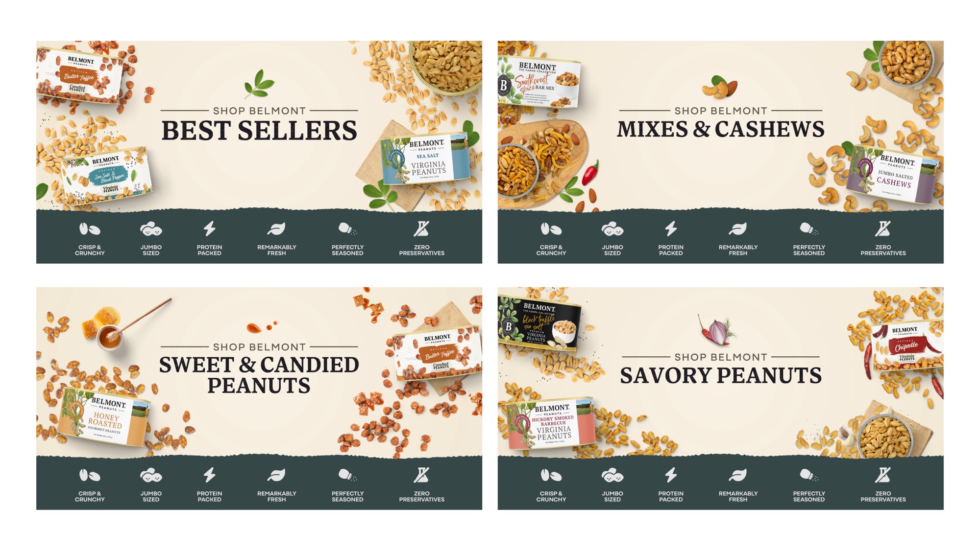 Belmont, Brand Store Headers - RocketBike Digital Agency